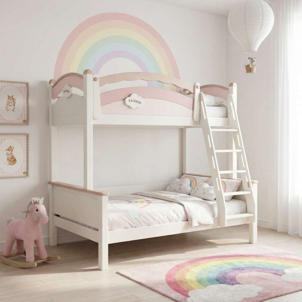 Unicorn Rainbow Bunk Bed – Happy Monster Furniture